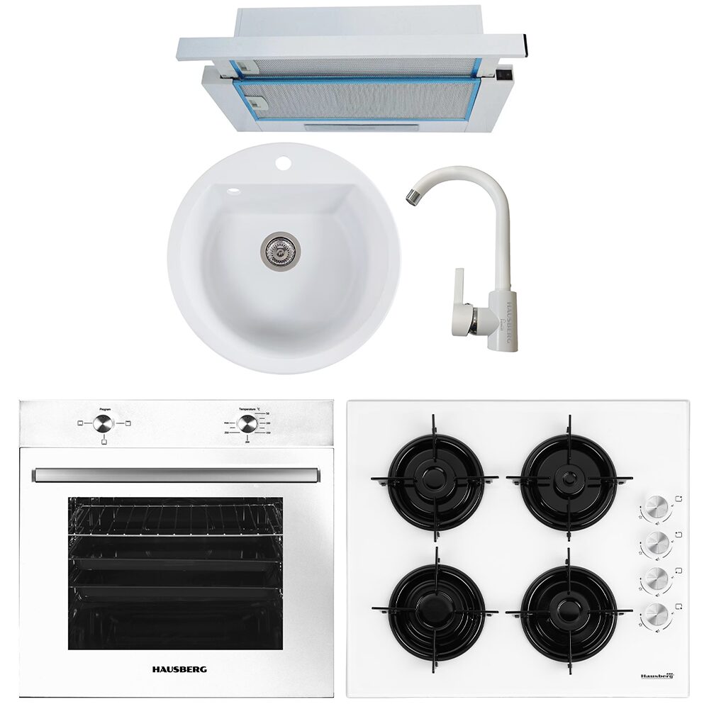 Incorporable package Hausberg electric oven HB-8051AB, 2000 W, 76 l, 4 ...